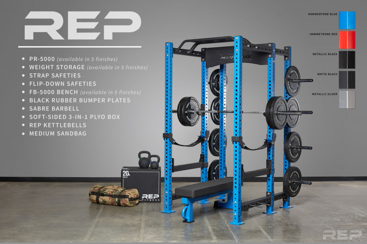 REP PR-5000 Power Rack with Weight Storage | Garage Gym Reviews